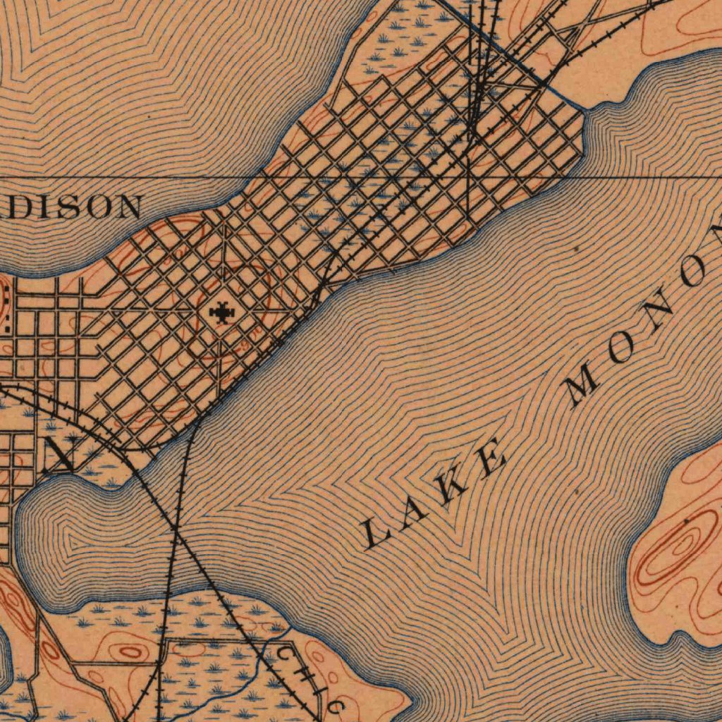 Madison, WI (1890, 62500-Scale) Map by United States Geological Survey ...