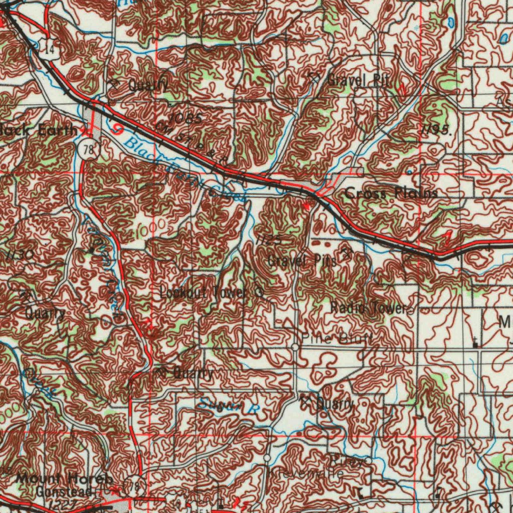 Madison, WI (1957, 250000-Scale) Map by United States Geological Survey ...