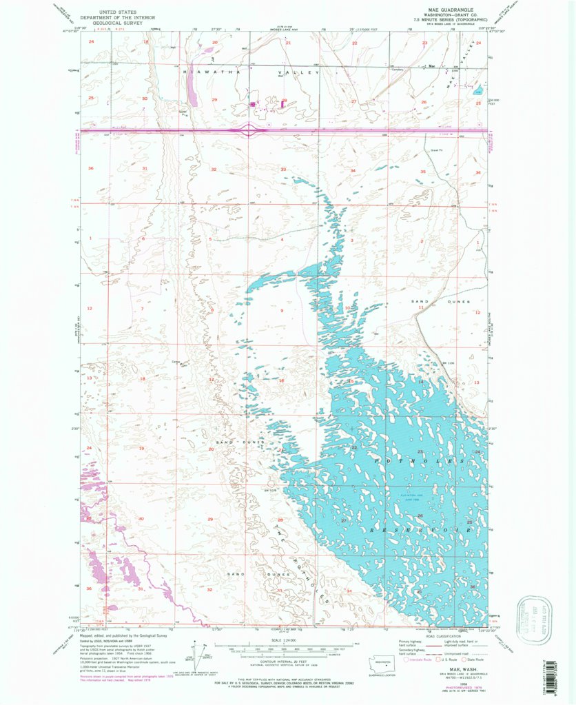 Mae, WA (1956, 24000-Scale) Map by United States Geological Survey ...