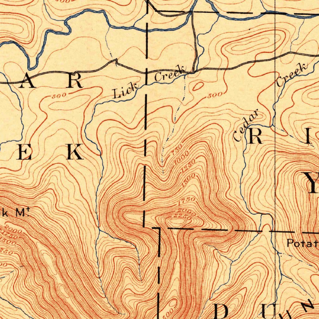 Magazine Mountain, AR (1890, 125000-Scale) Map by United States ...