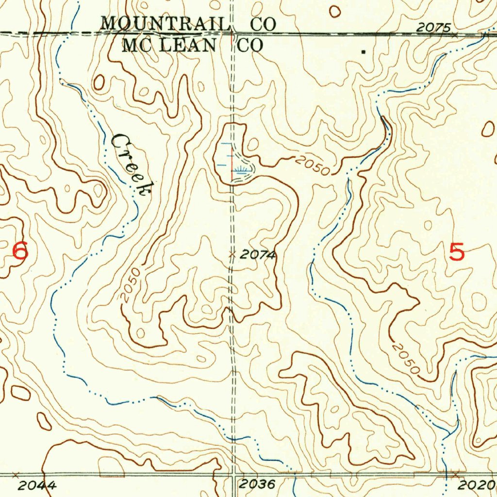 Makoti SW, ND (1956, 24000-Scale) Map by United States Geological ...