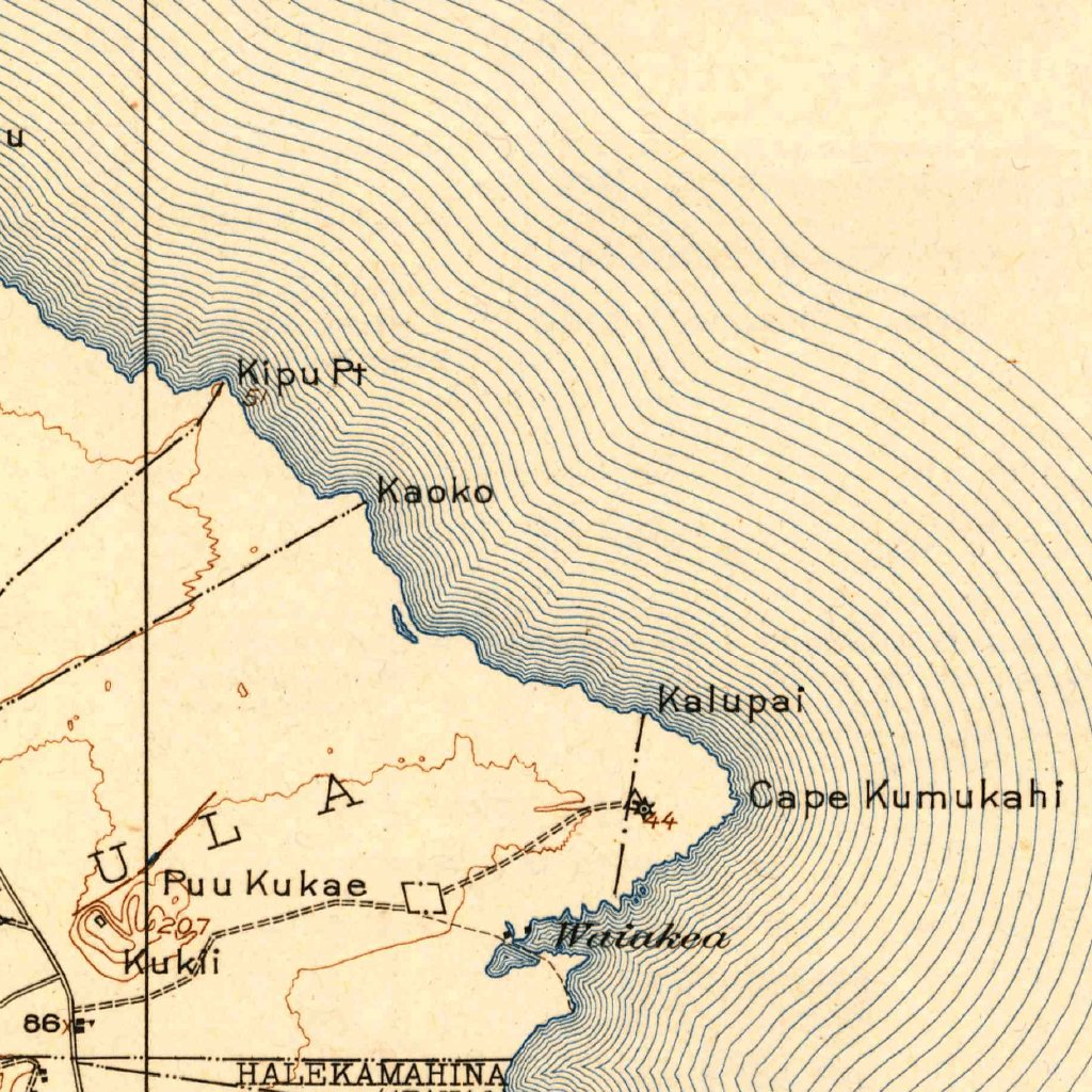 Makuu, HI (1924, 62500-Scale) Map by United States Geological Survey ...