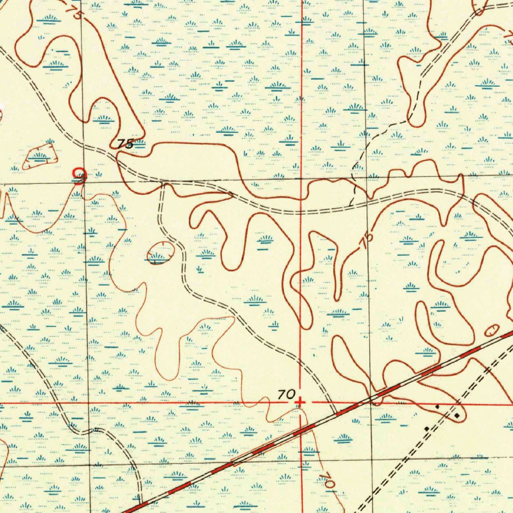 Mallory Swamp NW, FL (1954, 24000-Scale) Map by United States ...