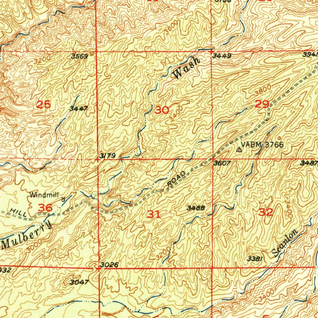 Mammoth, AZ (1951, 62500-Scale) Map by United States Geological Survey ...