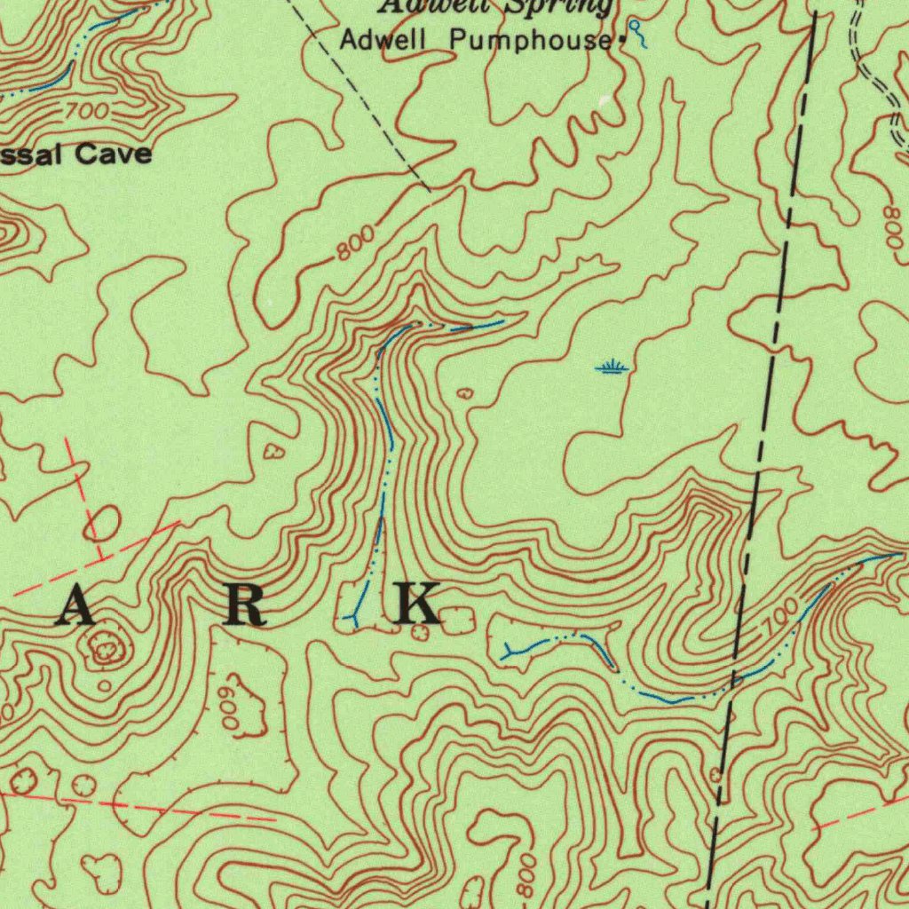 Mammoth Cave, KY (1965, 24000-Scale) Map by United States Geological ...