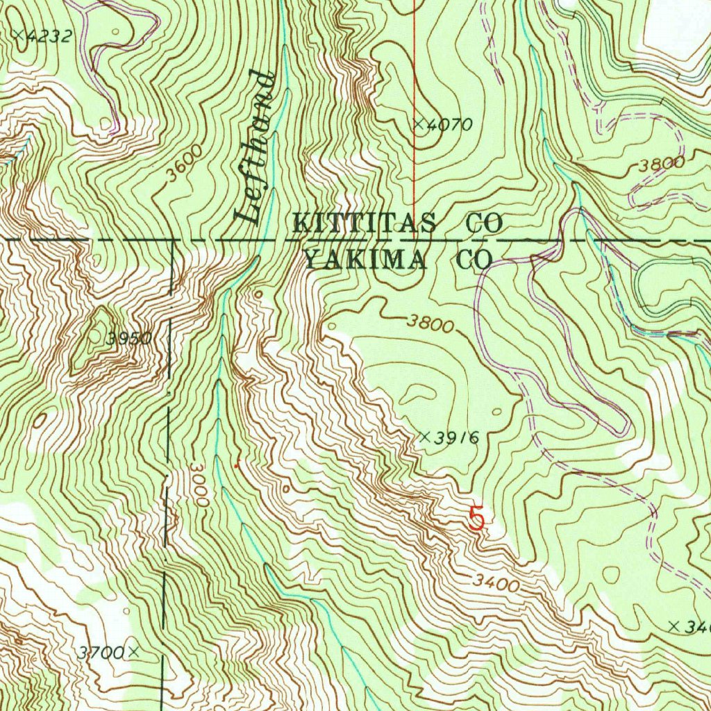 Manastash Lake, WA (1971, 24000-Scale) Map by United States Geological ...