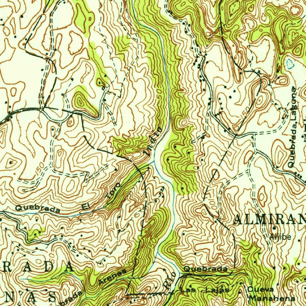 Manati, PR (1953, 30000-Scale) Map by United States Geological Survey ...