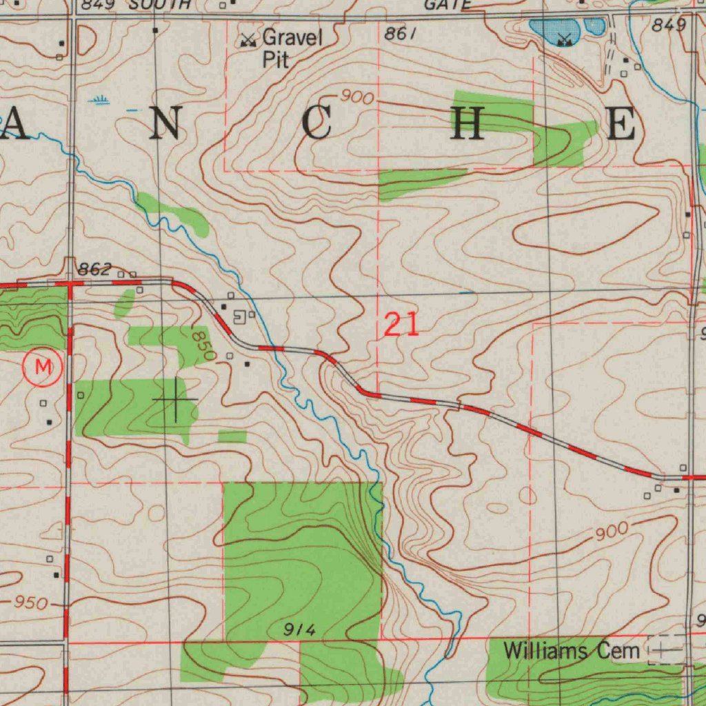 Manchester, WI (1980, 24000-Scale) Map by United States Geological ...