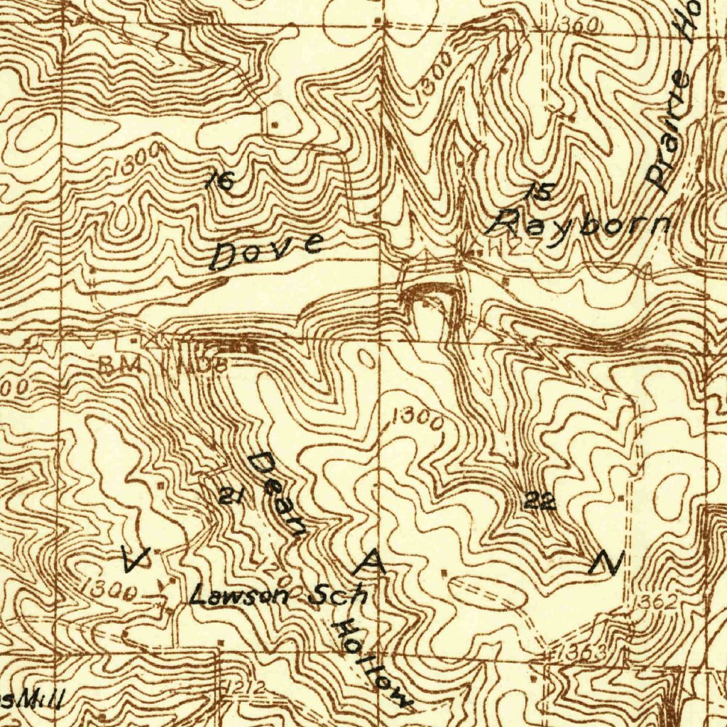 Manes, MO (1931, 48000-Scale) Map by United States Geological Survey ...