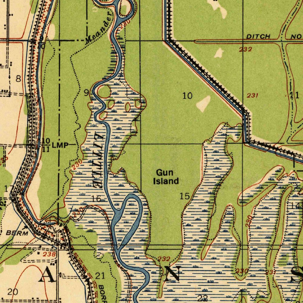 Manila, AR-MO (1941, 62500-Scale) Map by United States Geological ...