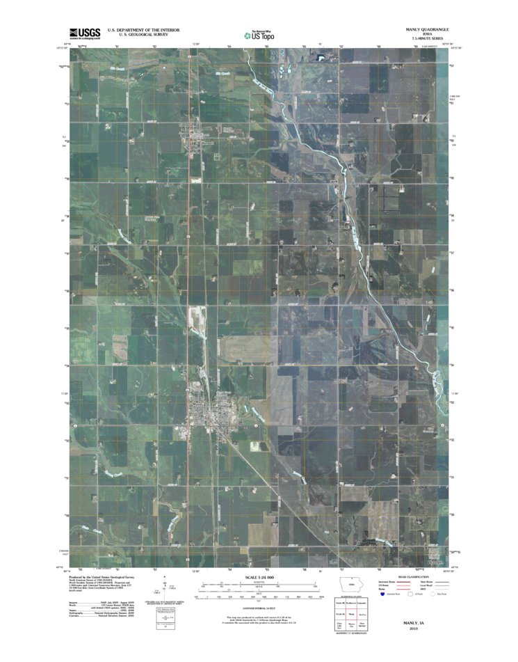 Manly, IA (2010, 24000-Scale) Map by United States Geological Survey ...