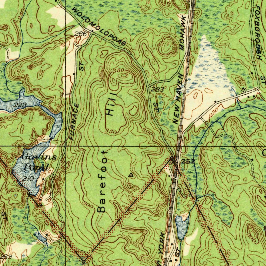 Mansfield, MA (1941, 31680-Scale) Map by United States Geological ...