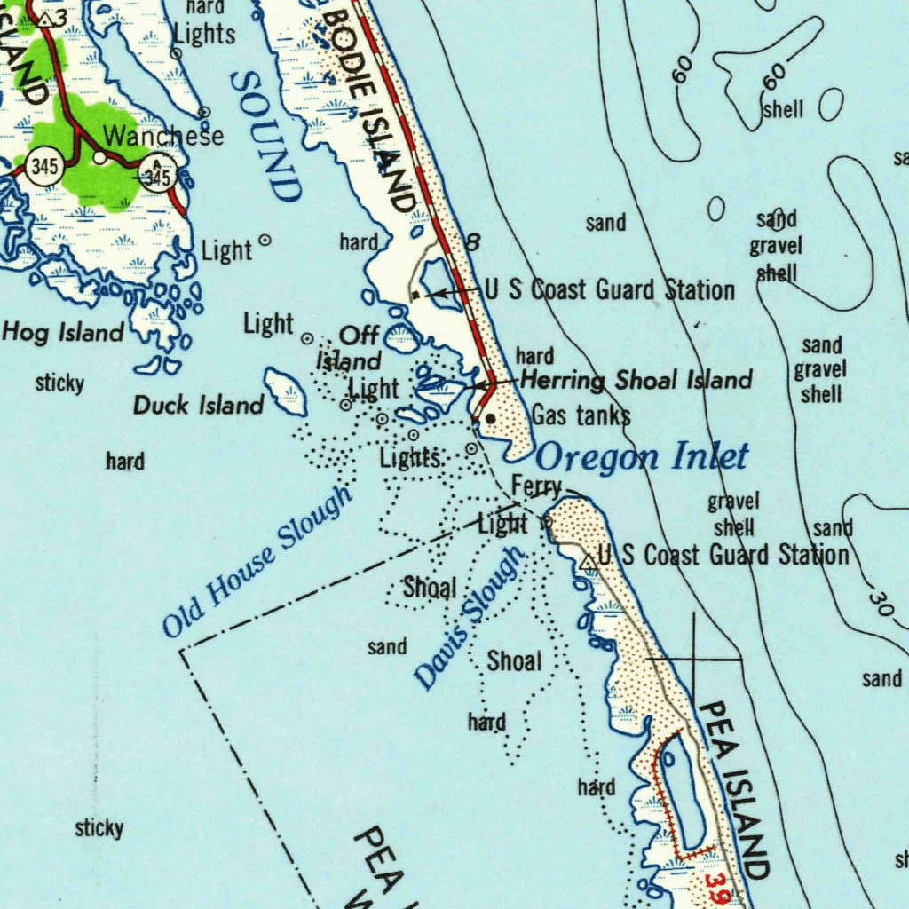 Manteo, NC (1960, 250000-Scale) Map by United States Geological Survey ...
