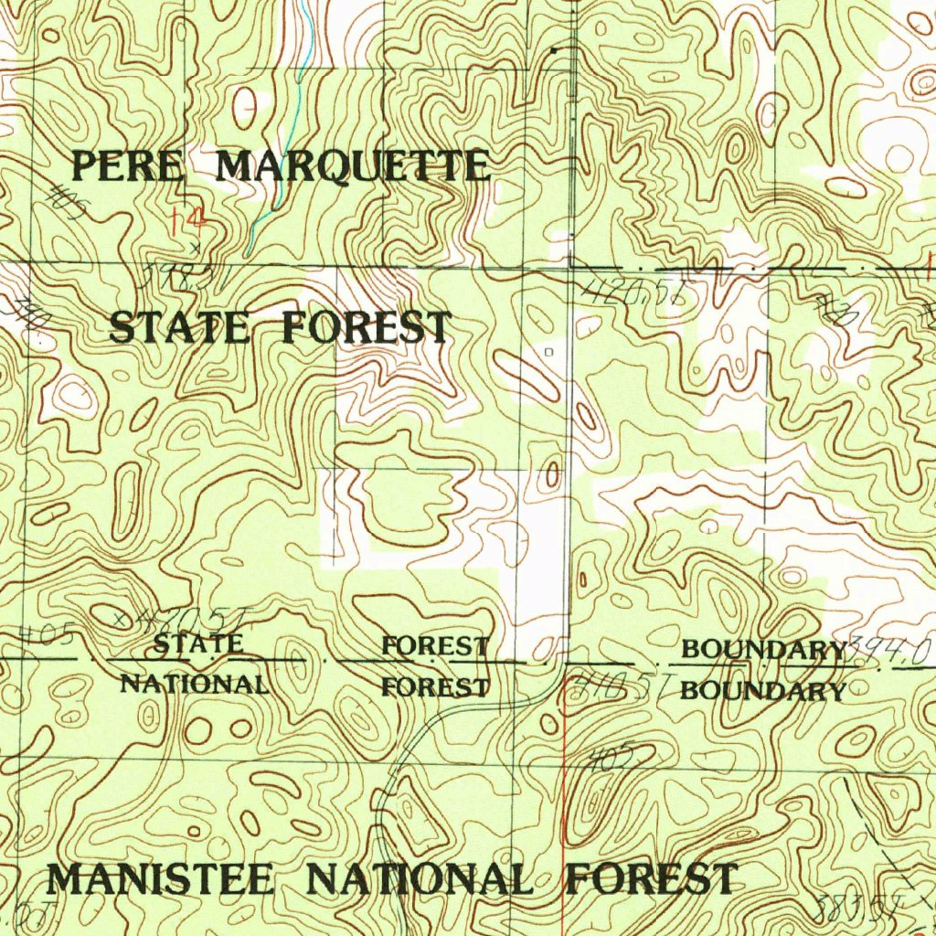Manton, MI (1983, 25000-Scale) Map by United States Geological Survey ...