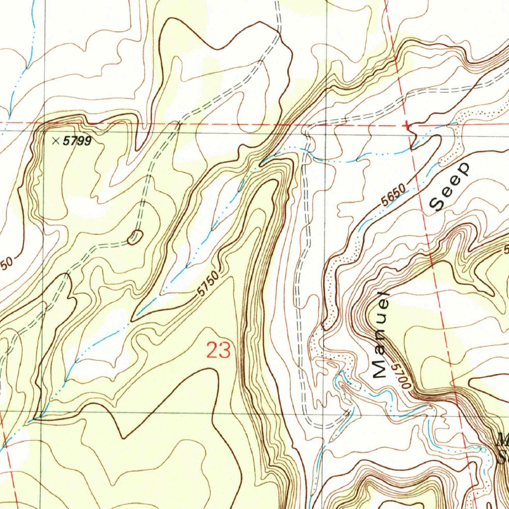 Manuel Seep, AZ (1982, 24000-Scale) Map by United States Geological ...