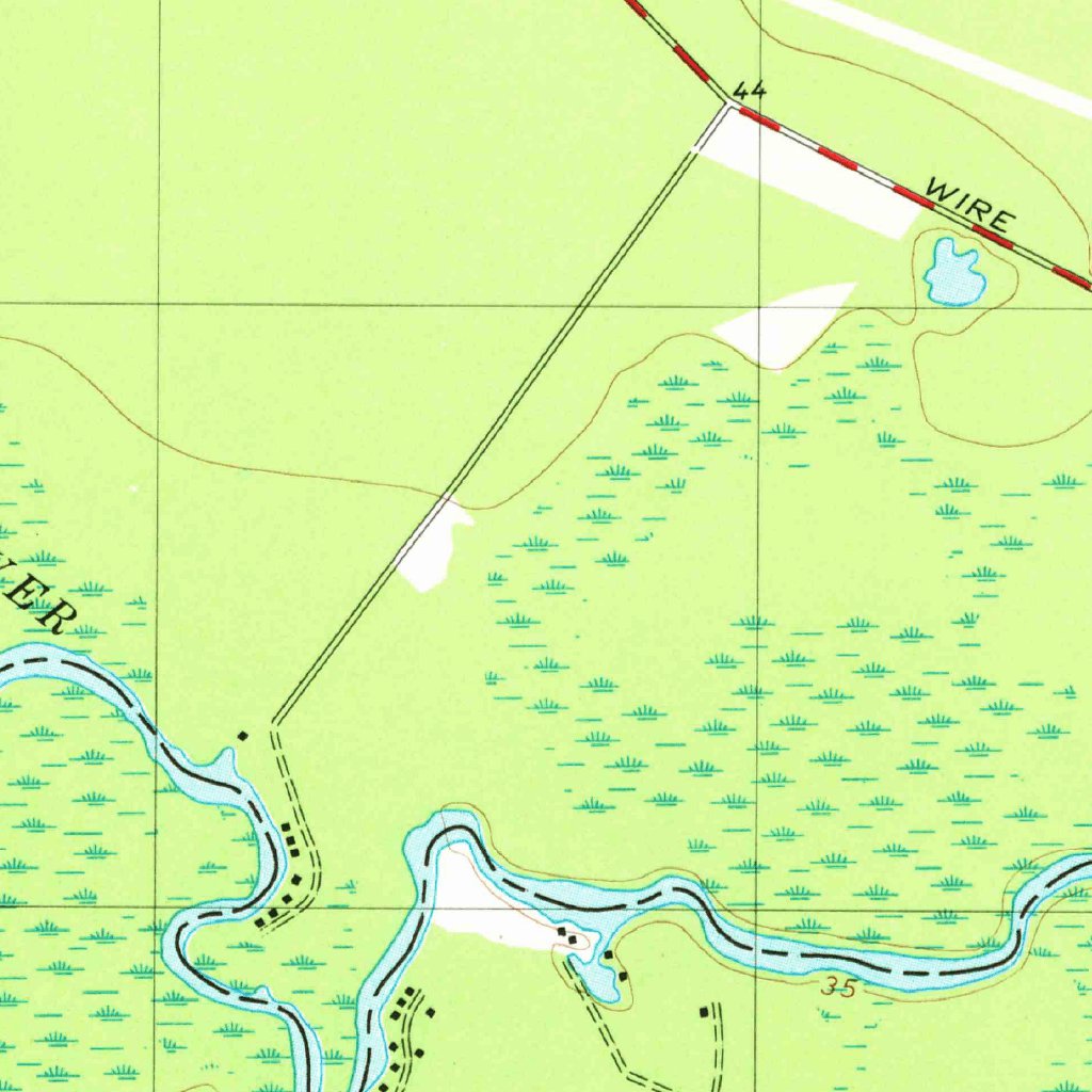 Maple Cane Swamp, SC (1979, 24000-Scale) Map by United States ...