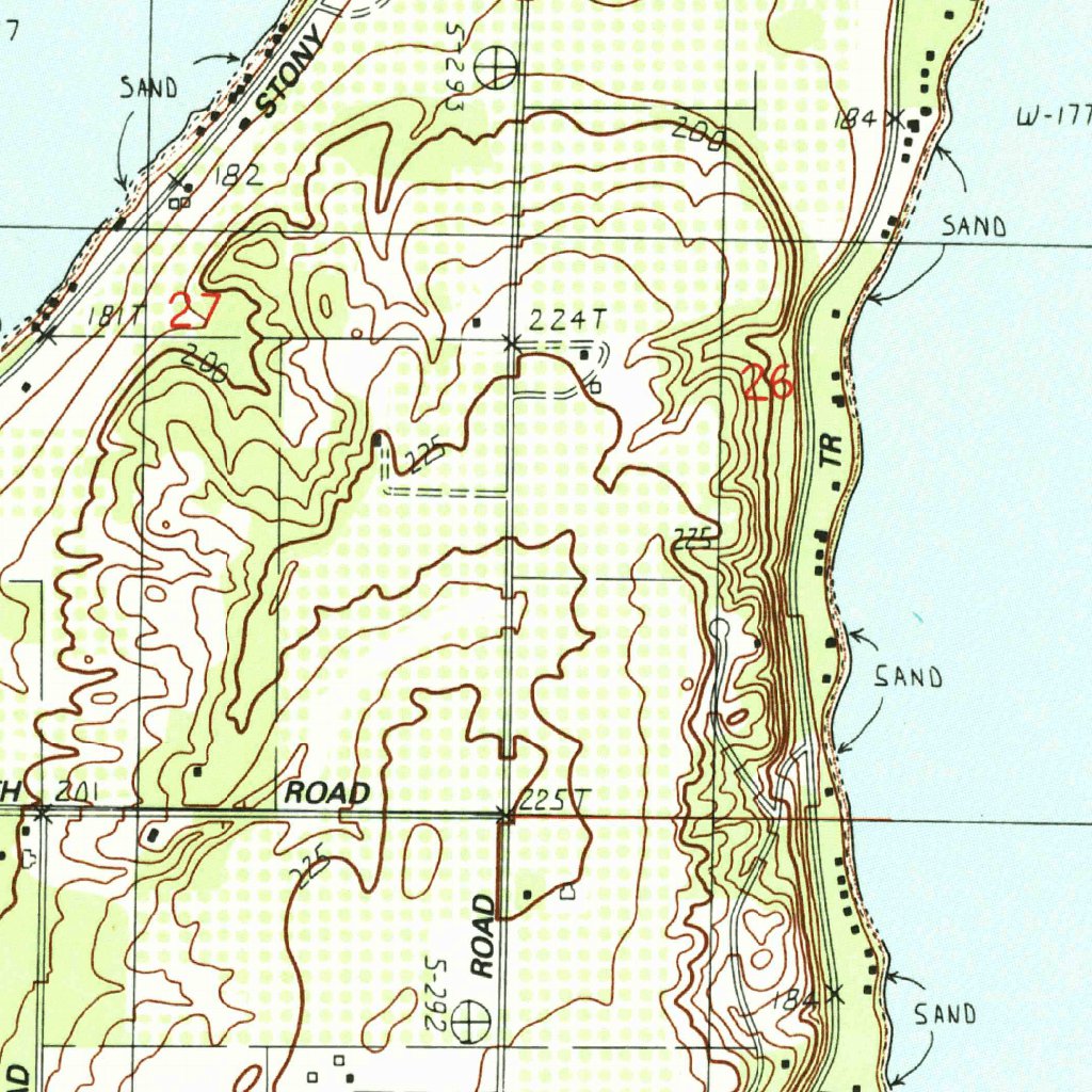 Mapleton, MI (1983, 25000-Scale) Map by United States Geological Survey ...