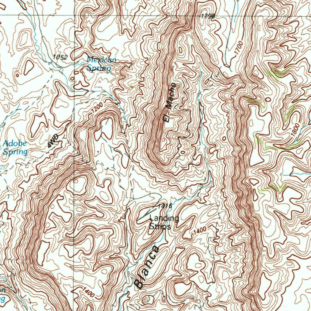 Marfa, TX (1985, 100000-Scale) Map by United States Geological Survey ...