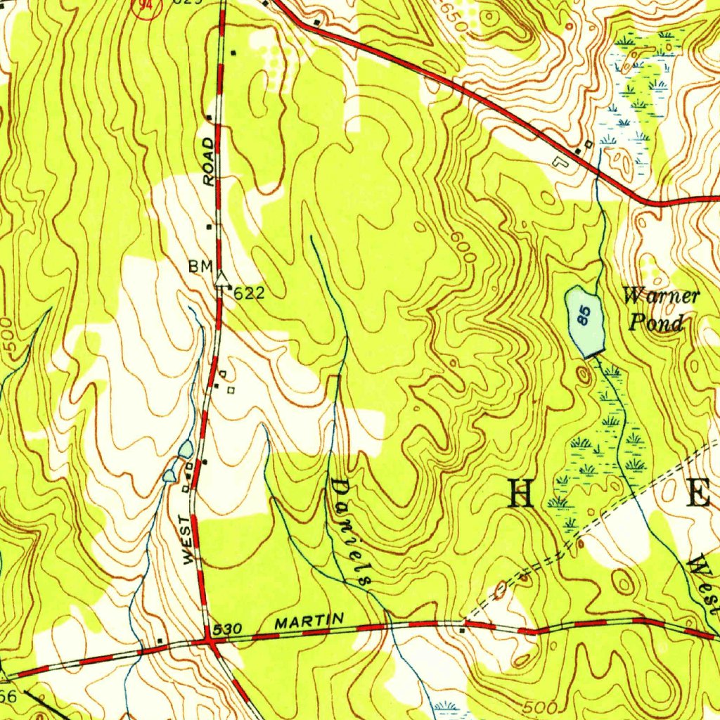 Marlborough, CT (1953, 31680-Scale) Map by United States Geological ...