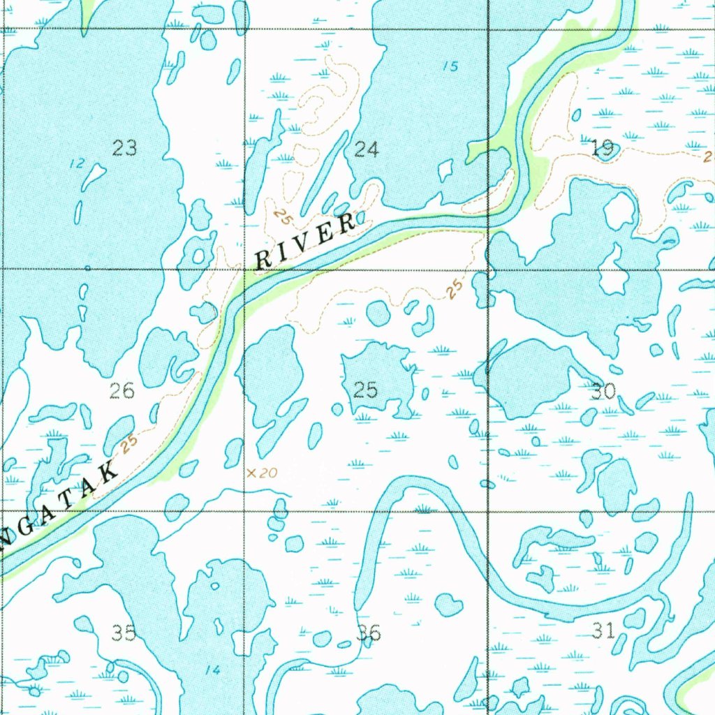 Marshall D-6, AK (1952, 63360-Scale) Map by United States Geological ...