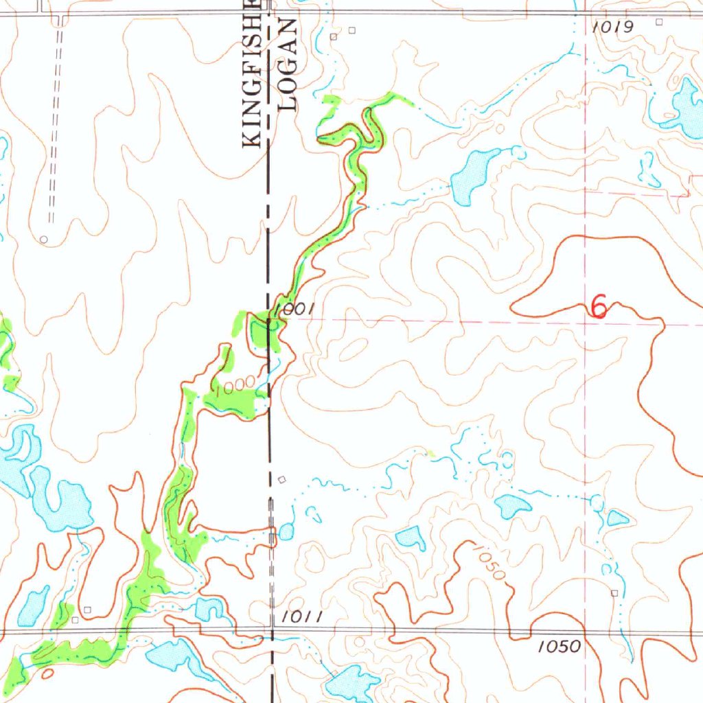 Marshall West, OK (1974, 24000-Scale) Map by United States Geological ...