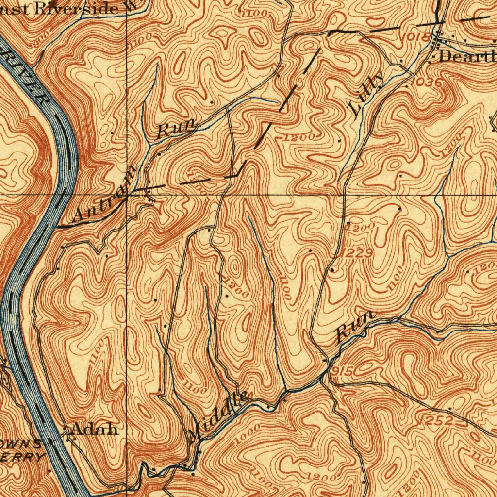 Masontown, PA (1900, 62500-Scale) Map by United States Geological ...