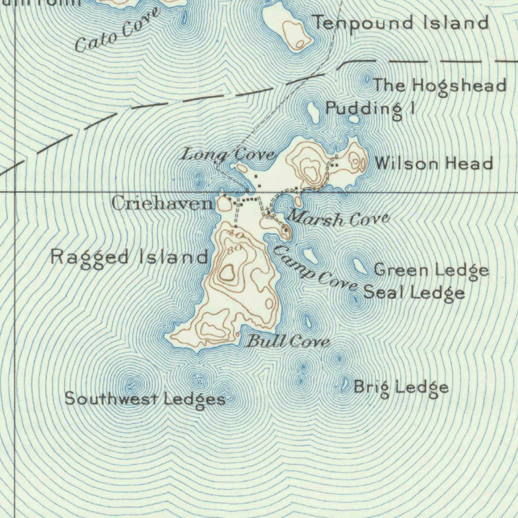 Matinicus, ME (1906, 62500-Scale) Map by United States Geological ...