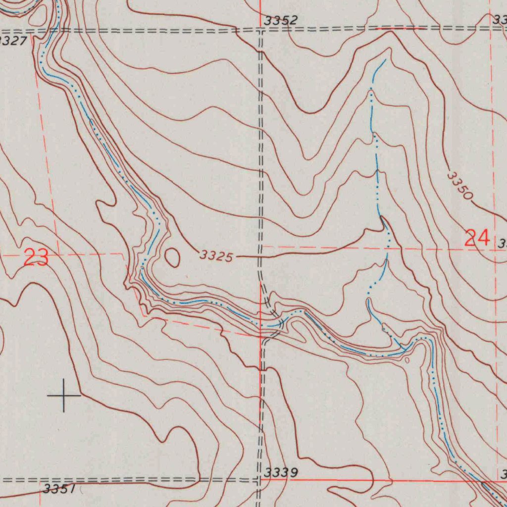Mattox Draw NW, KS (1965, 24000-Scale) Map by United States Geological ...