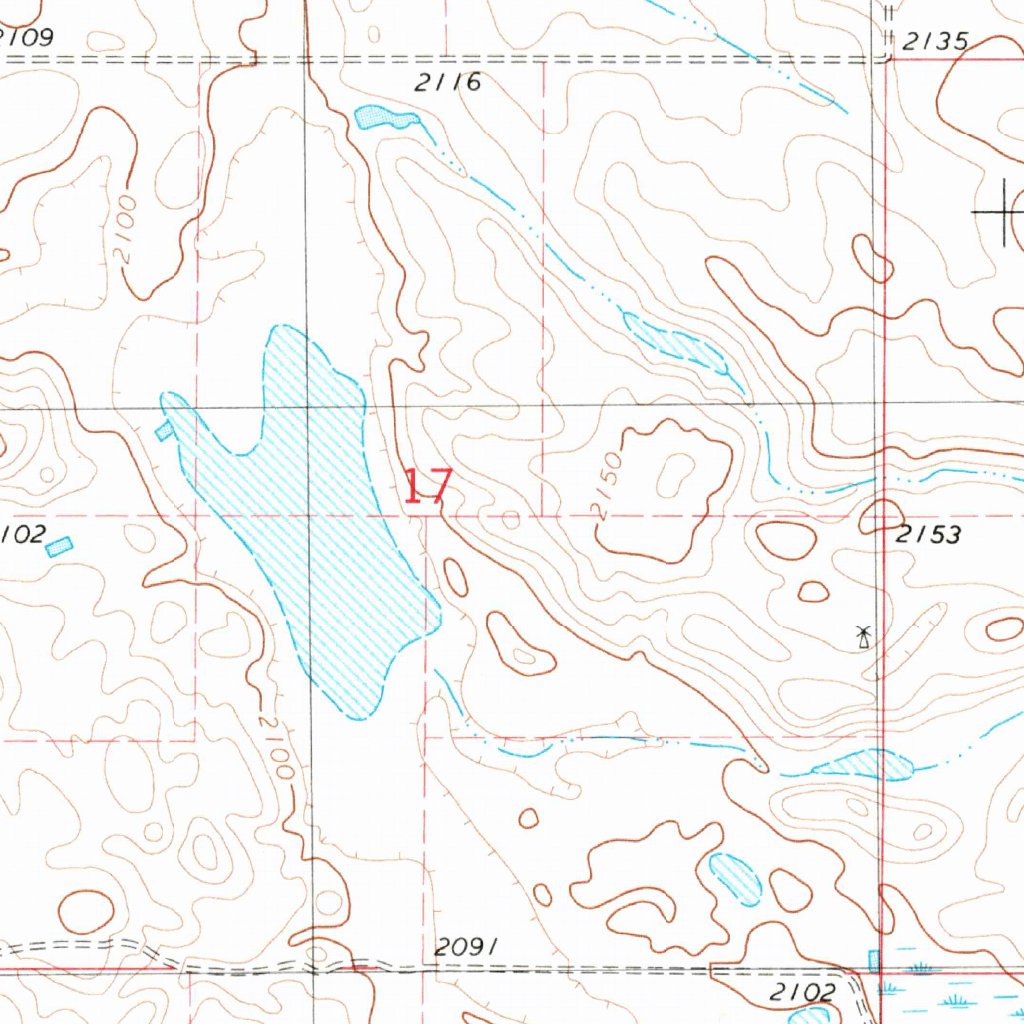 May Lake SW, ND (1982, 24000-Scale) Map by United States Geological ...