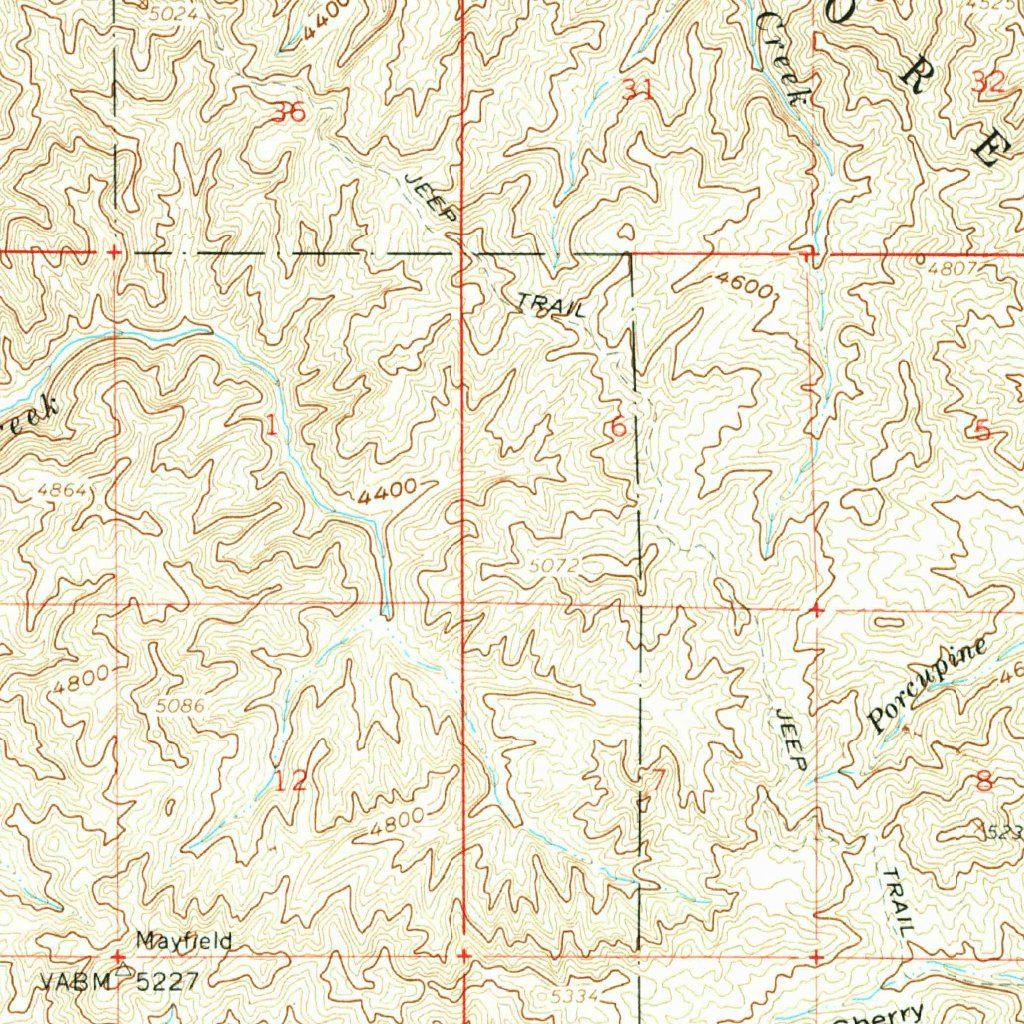 Mayfield, ID (1960, 62500-Scale) Map by United States Geological Survey ...