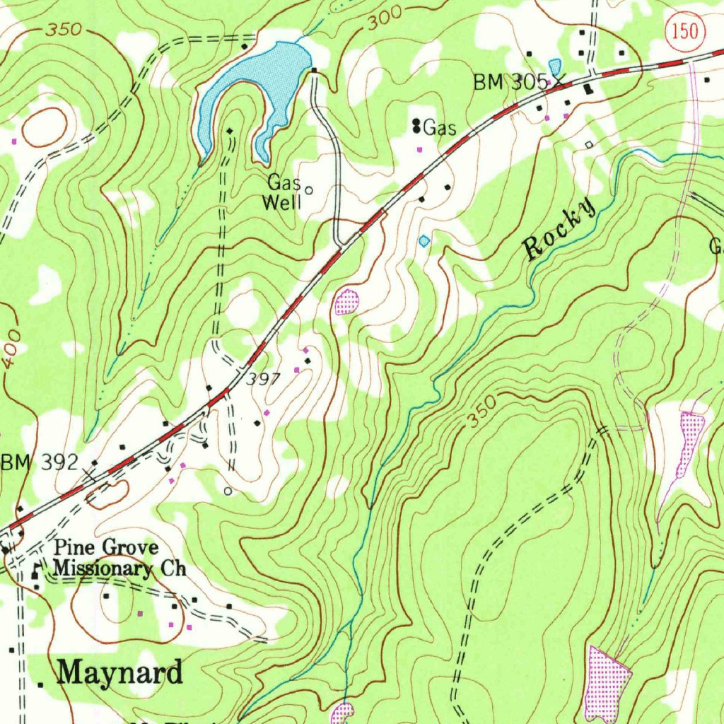 Maynard, TX (1960, 24000-Scale) Map by United States Geological Survey ...