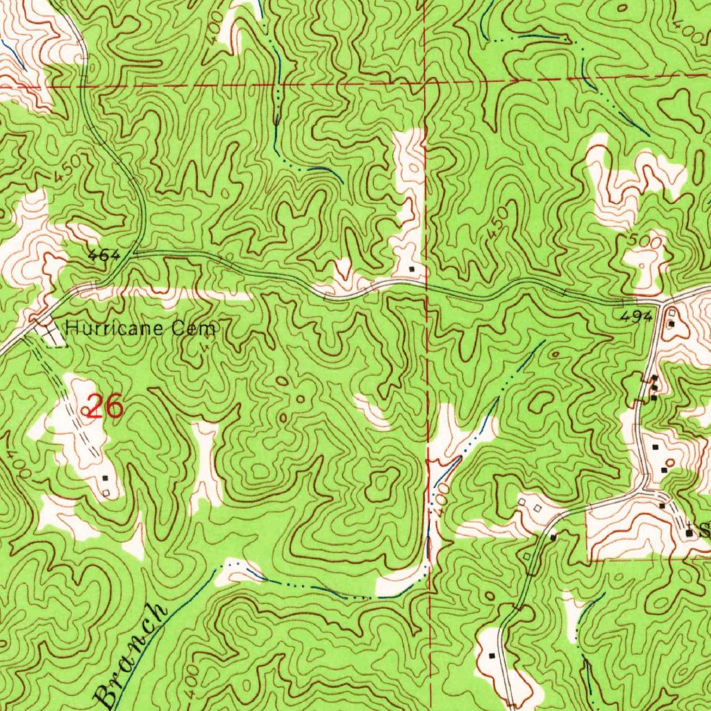Mcadams, MS (1964, 24000-Scale) Map by United States Geological Survey ...