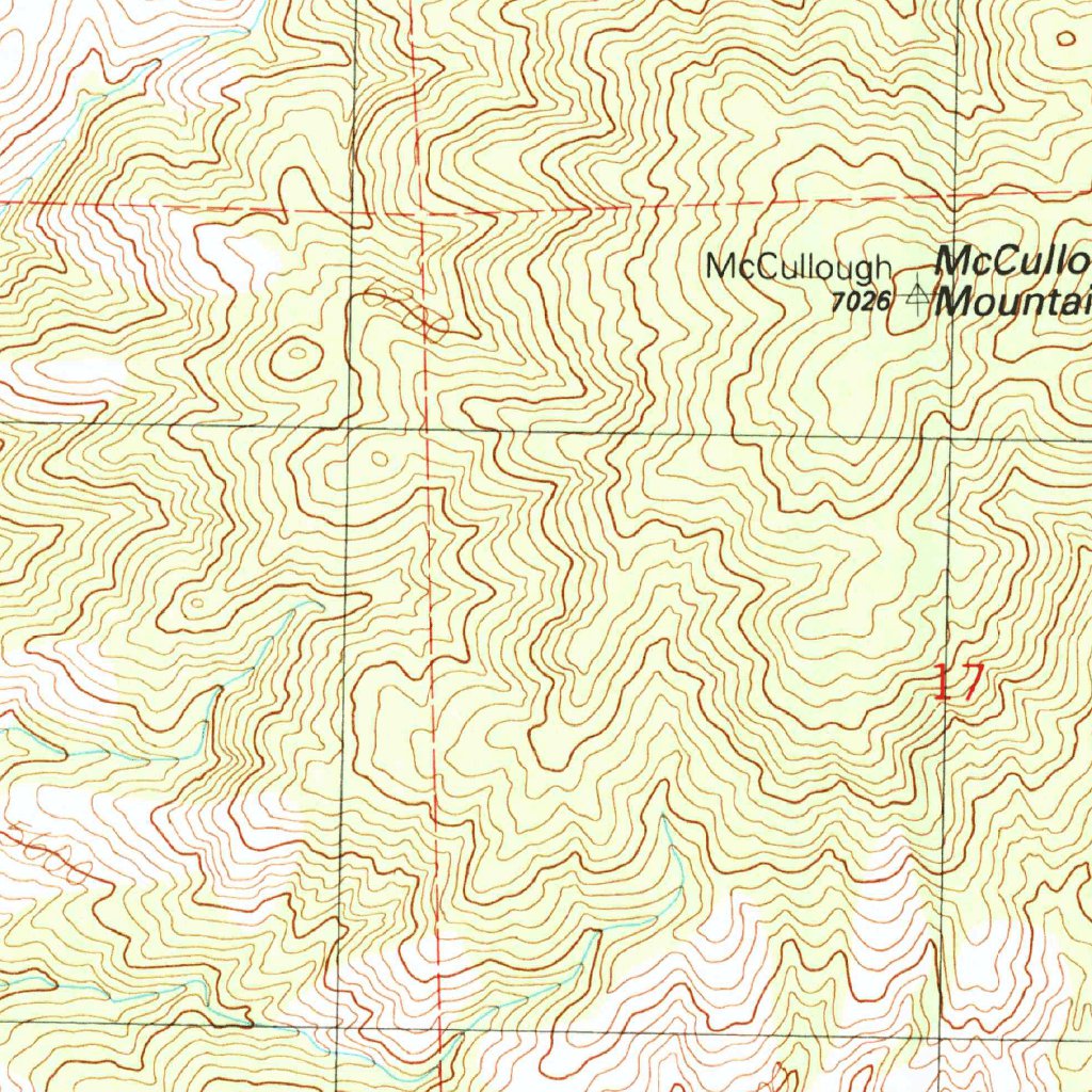 Mccullough Mountain, NV (1989, 24000-Scale) Map by United States ...