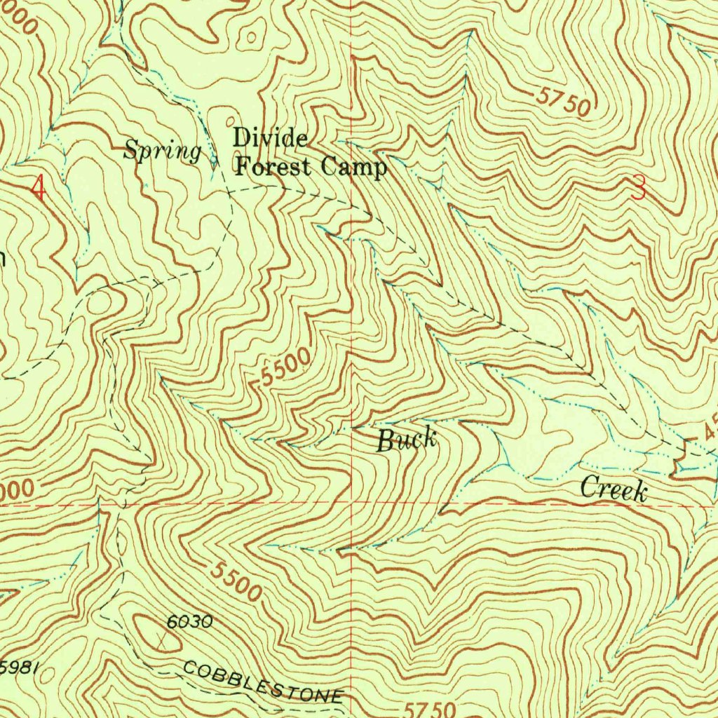 Mcdonald Peak, CA (1958, 24000-Scale) Map by United States Geological ...