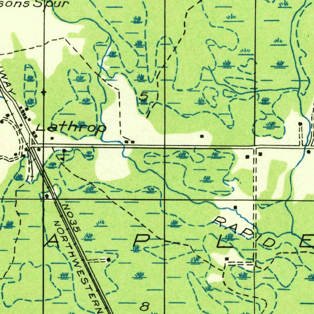 Mcfarland, MI (1932, 31680-Scale) Map by United States Geological ...