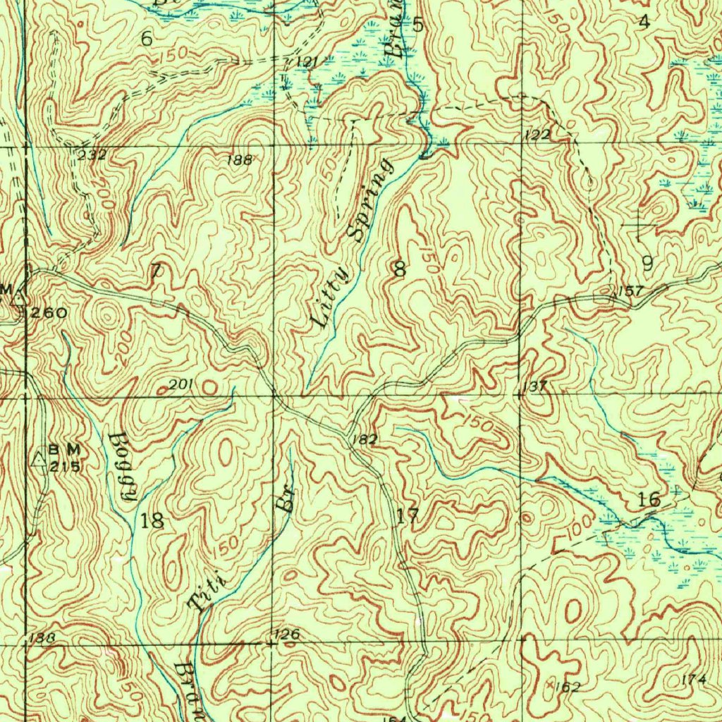 Mcintosh, AL (1943, 62500-Scale) Map by United States Geological Survey ...