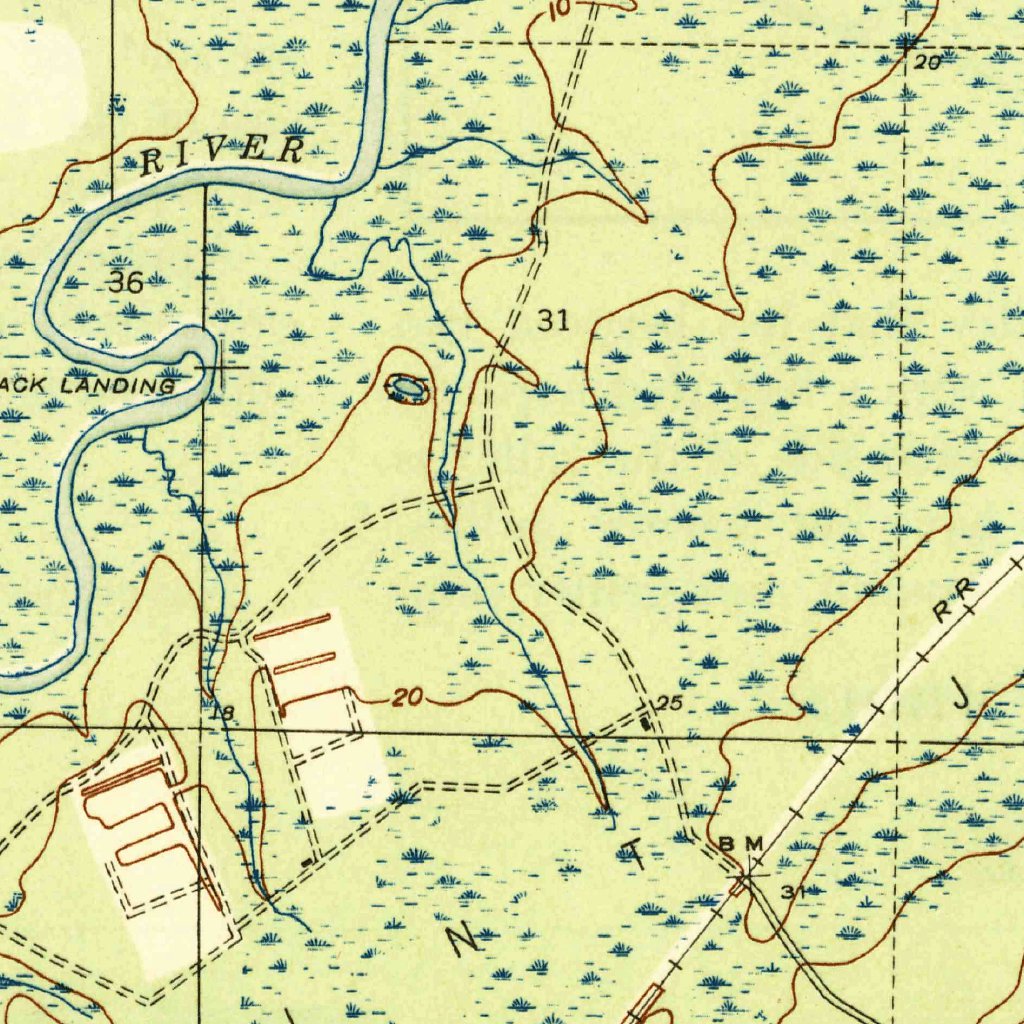 Mcintyre, FL (1945, 31680-Scale) Map by United States Geological Survey ...
