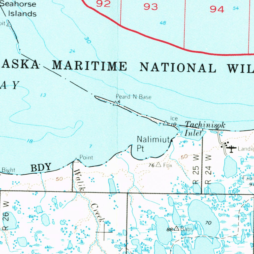 Meade River, AK (1955, 250000-Scale) Map by United States Geological ...
