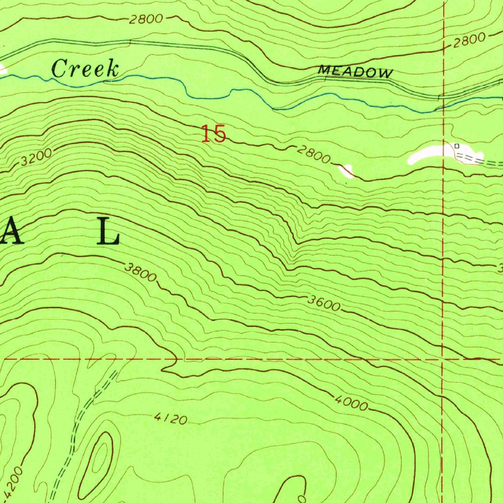 Meadow Creek, ID (1965, 24000-Scale) Map by United States Geological ...