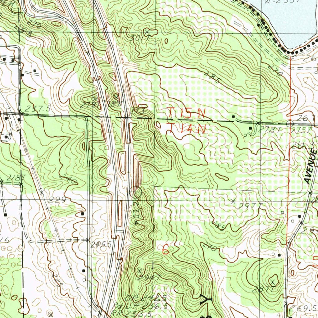 Mears, MI (1983, 25000-Scale) Map by United States Geological Survey ...