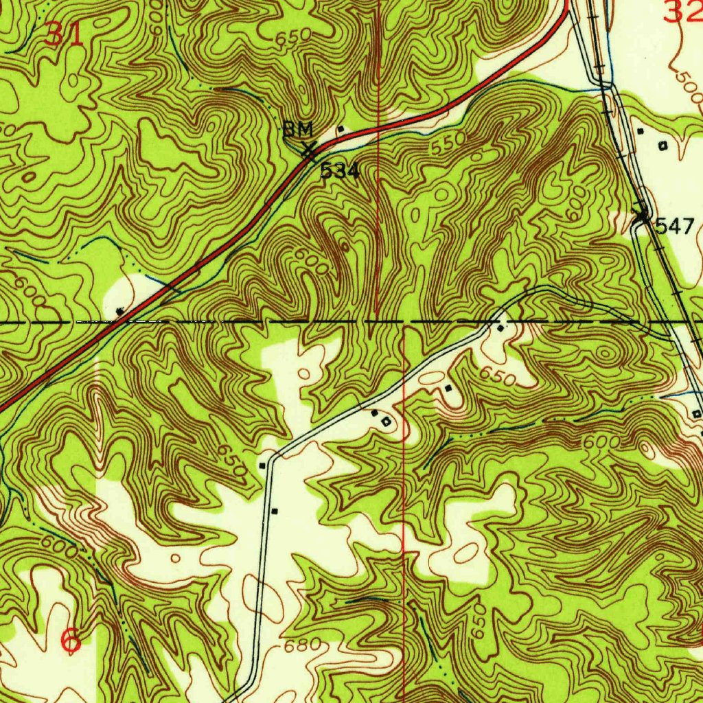 Mecca, IN (1951, 24000-Scale) Map by United States Geological Survey ...