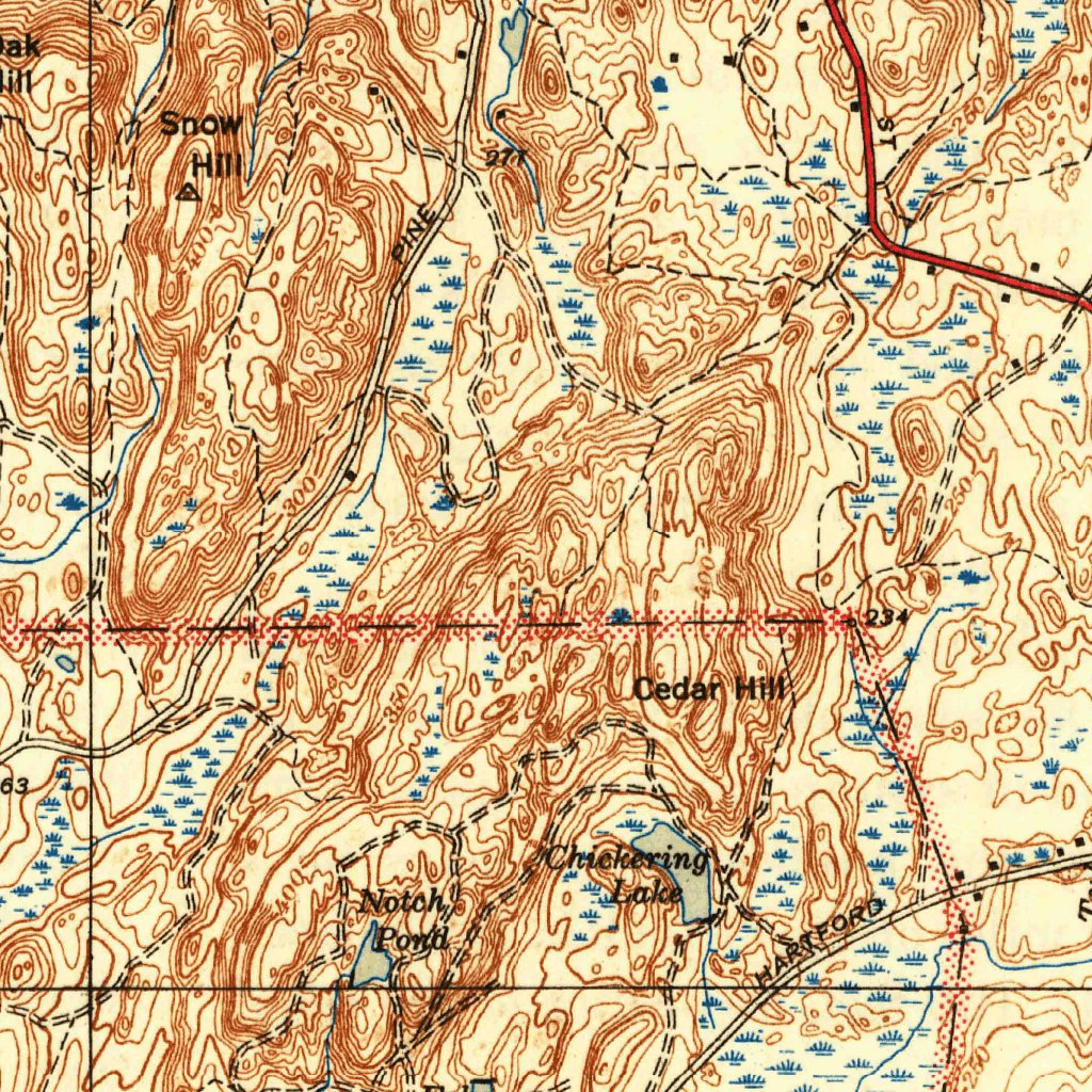 Medfield, MA (1940, 31680-Scale) Map by United States Geological Survey ...