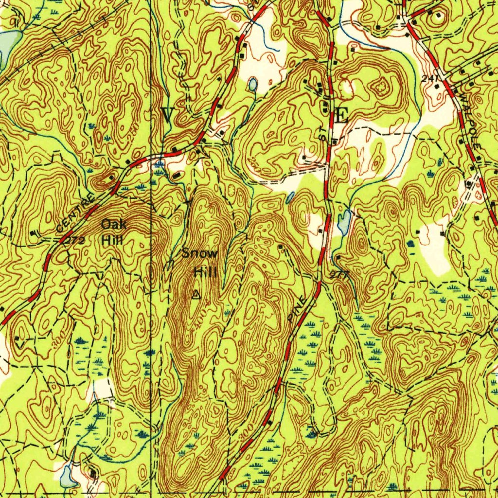 Medfield, MA (1945, 31680-Scale) Map by United States Geological Survey ...