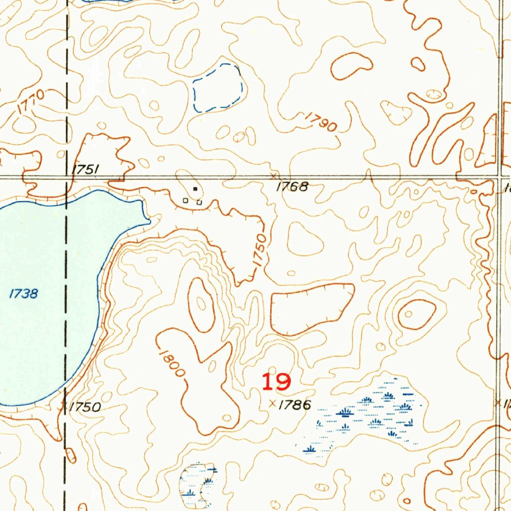 Medina, ND (1954, 24000-Scale) Map by United States Geological Survey ...