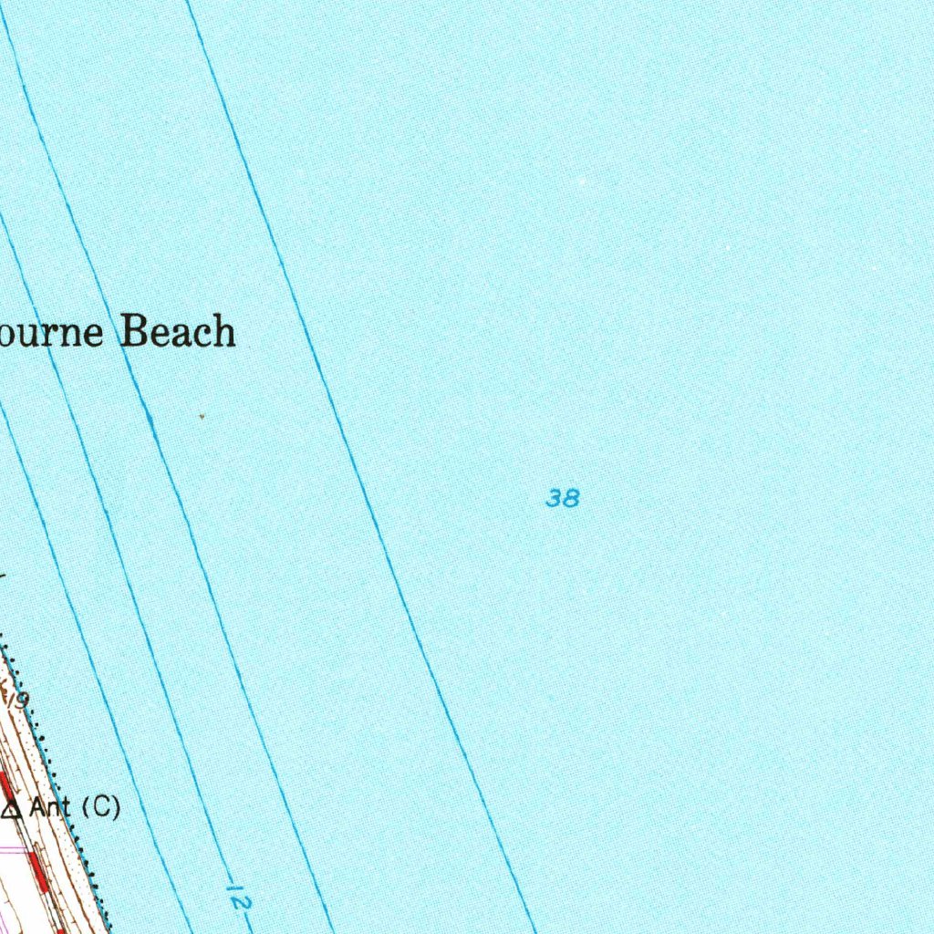 Melbourne East, FL (1949, 24000-Scale) Map by United States Geological ...