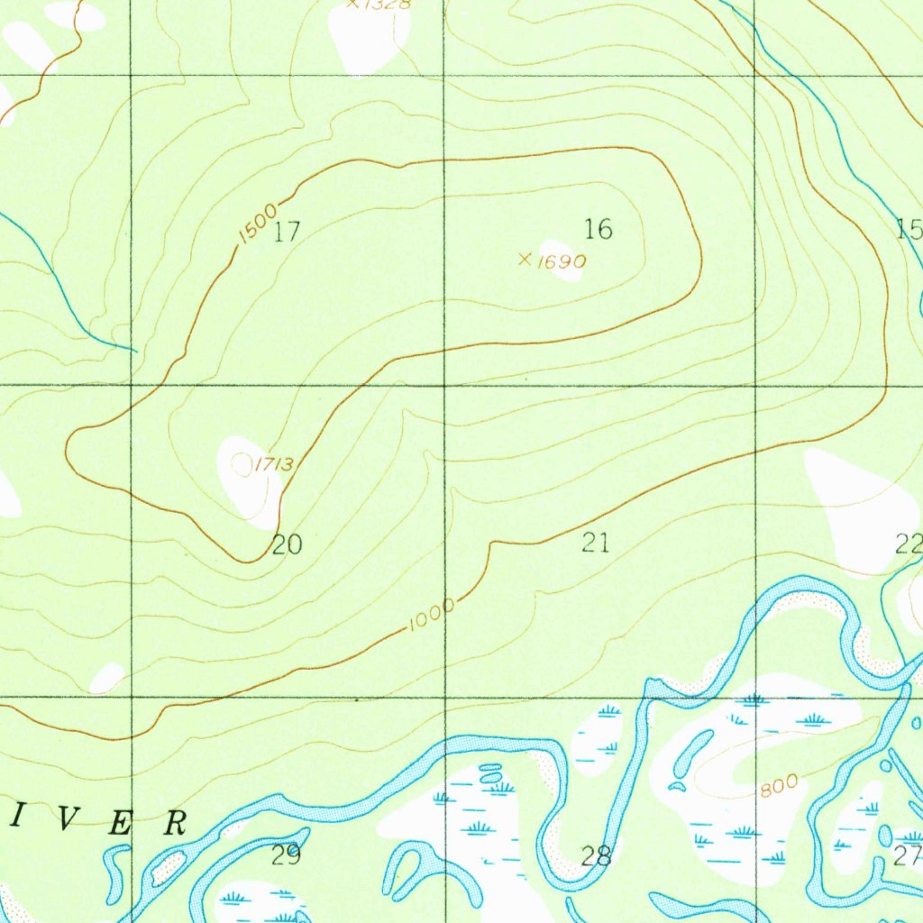 Melozitna C-1, AK (1956, 63360-Scale) Map by United States Geological ...