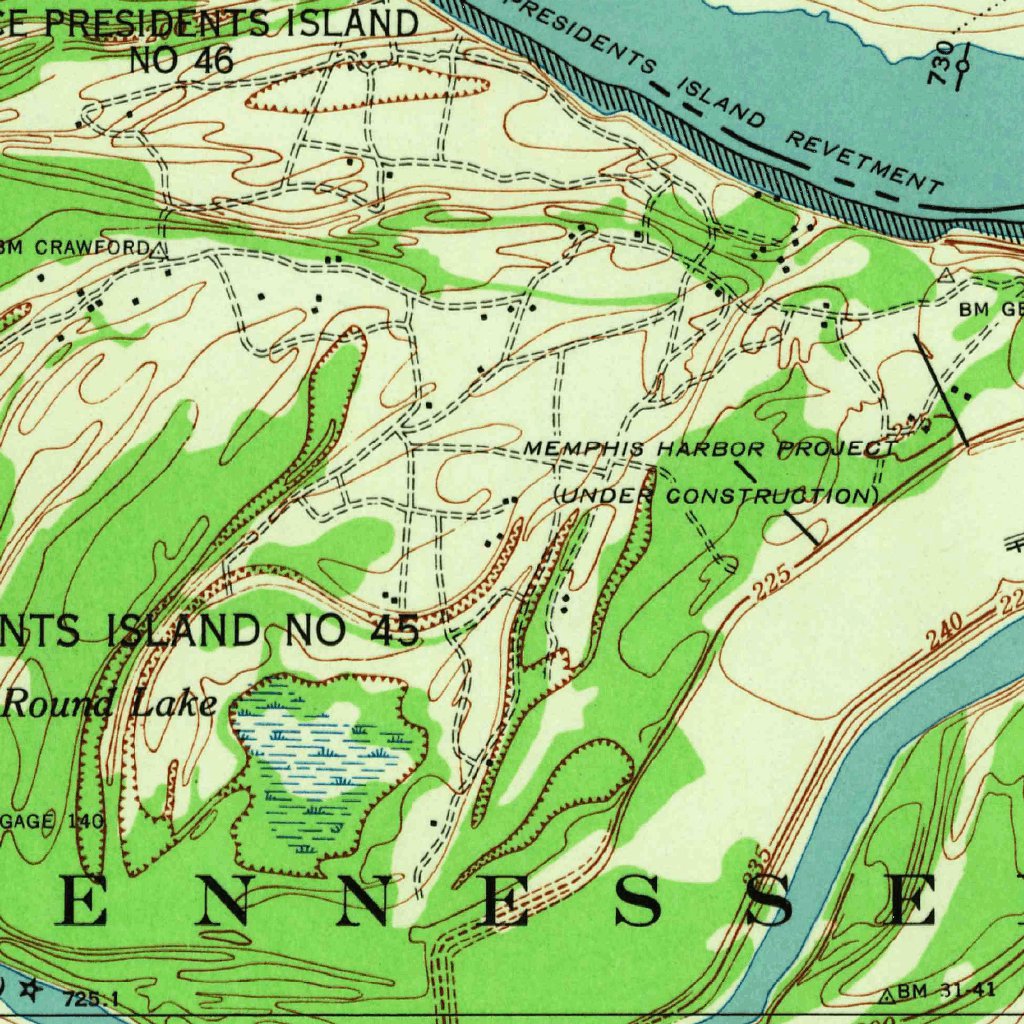 Memphis, TN-AR (1955, 62500-Scale) Map by United States Geological ...