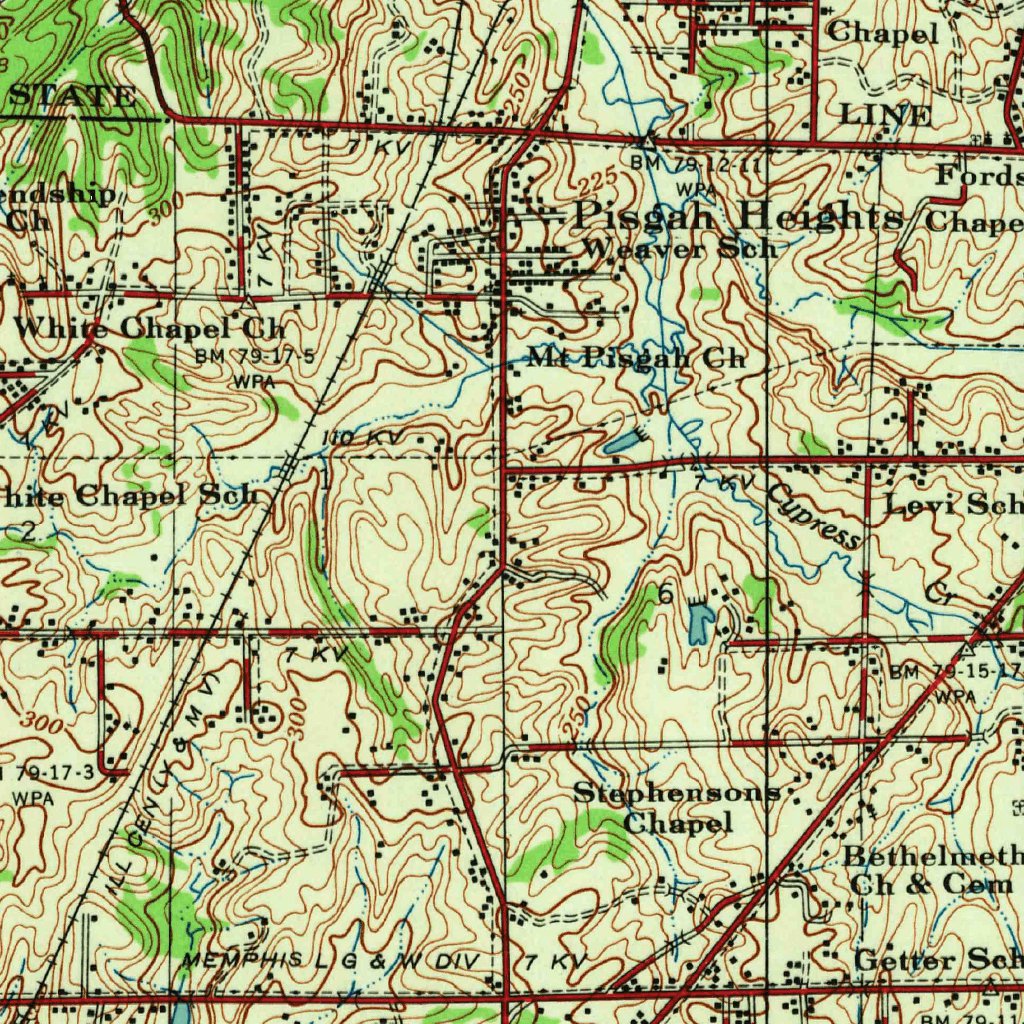 Memphis, TN-AR (1955, 62500-Scale) Map by United States Geological ...
