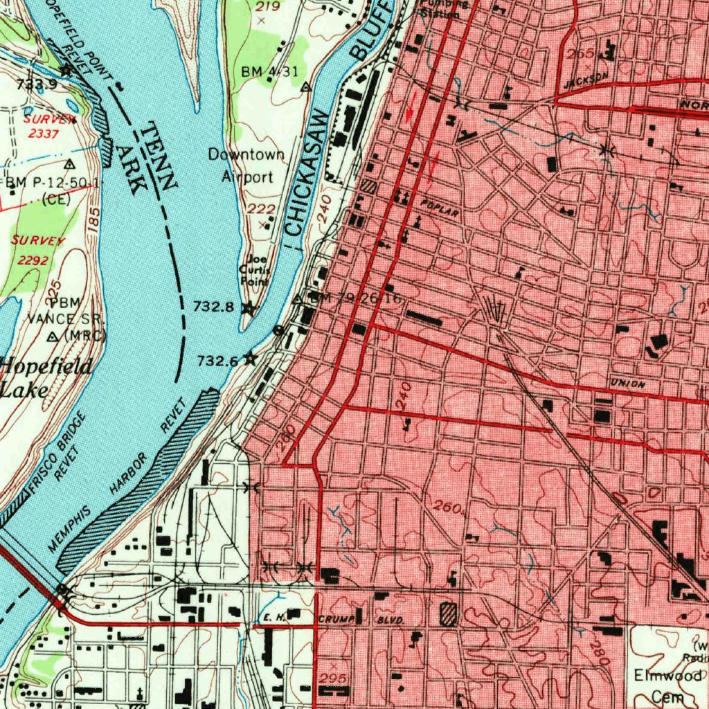 Memphis, TN-AR (1960, 62500-Scale) Map by United States Geological ...