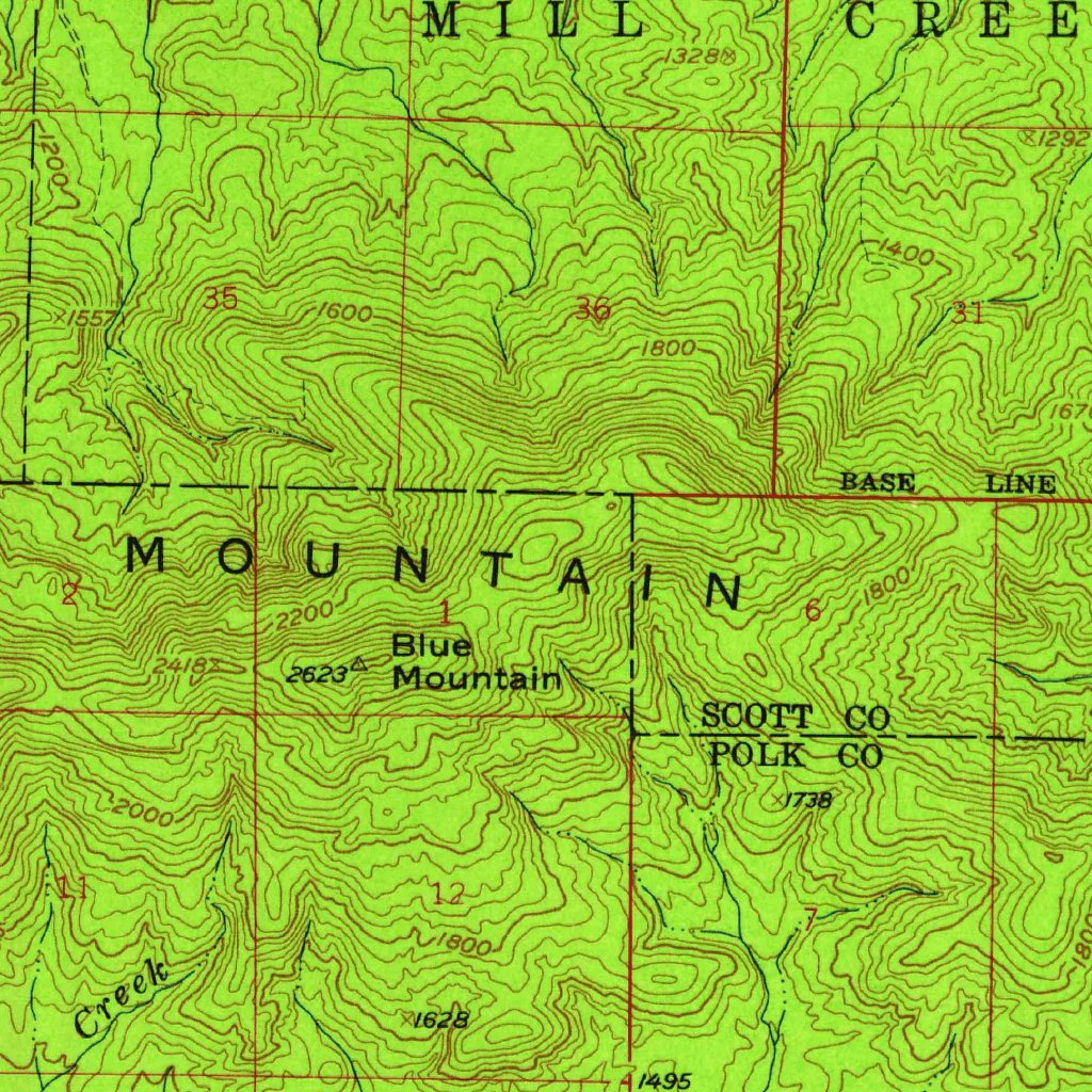 Mena, AR (1958, 62500-Scale) Map by United States Geological Survey ...
